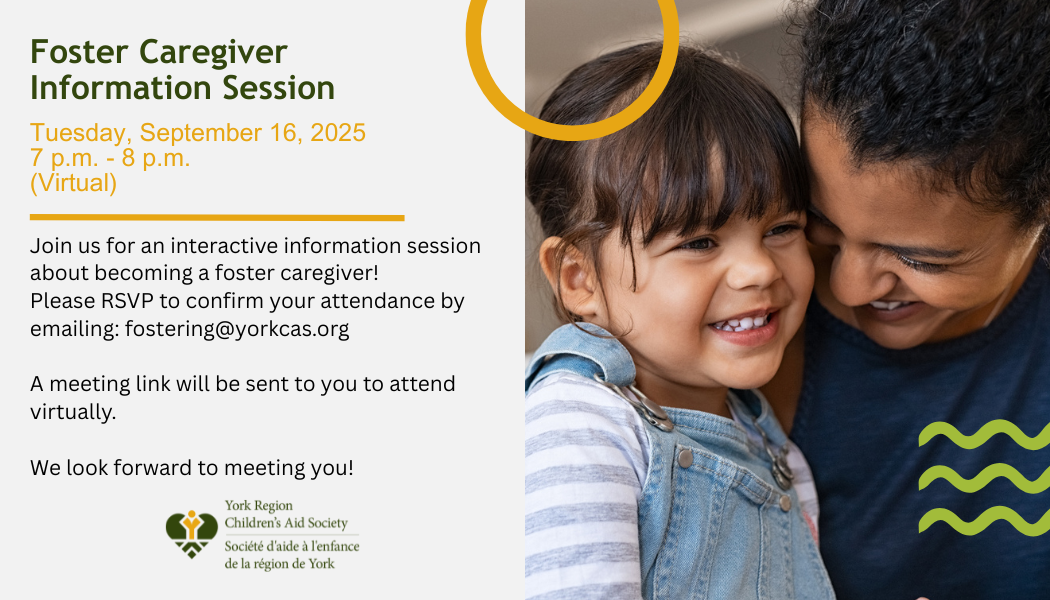 Foster Caregiver Information Session - September 2025 - YRCAS